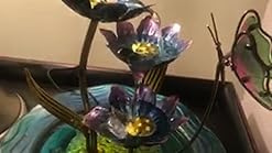 Amazon.com: Bits and Pieces - Indoor/Outdoor Iridescent Glass Butterfly ...