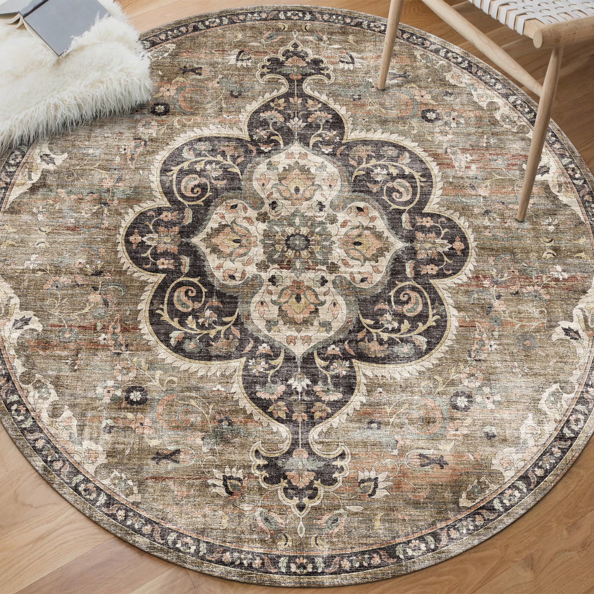 ReaLife Machine Washable Area Rug - Living Room Bedroom Bathroom ...