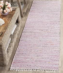 Amazon.com: Safavieh Rag Rug Collection RAR125E Handmade Boho Stripe ...