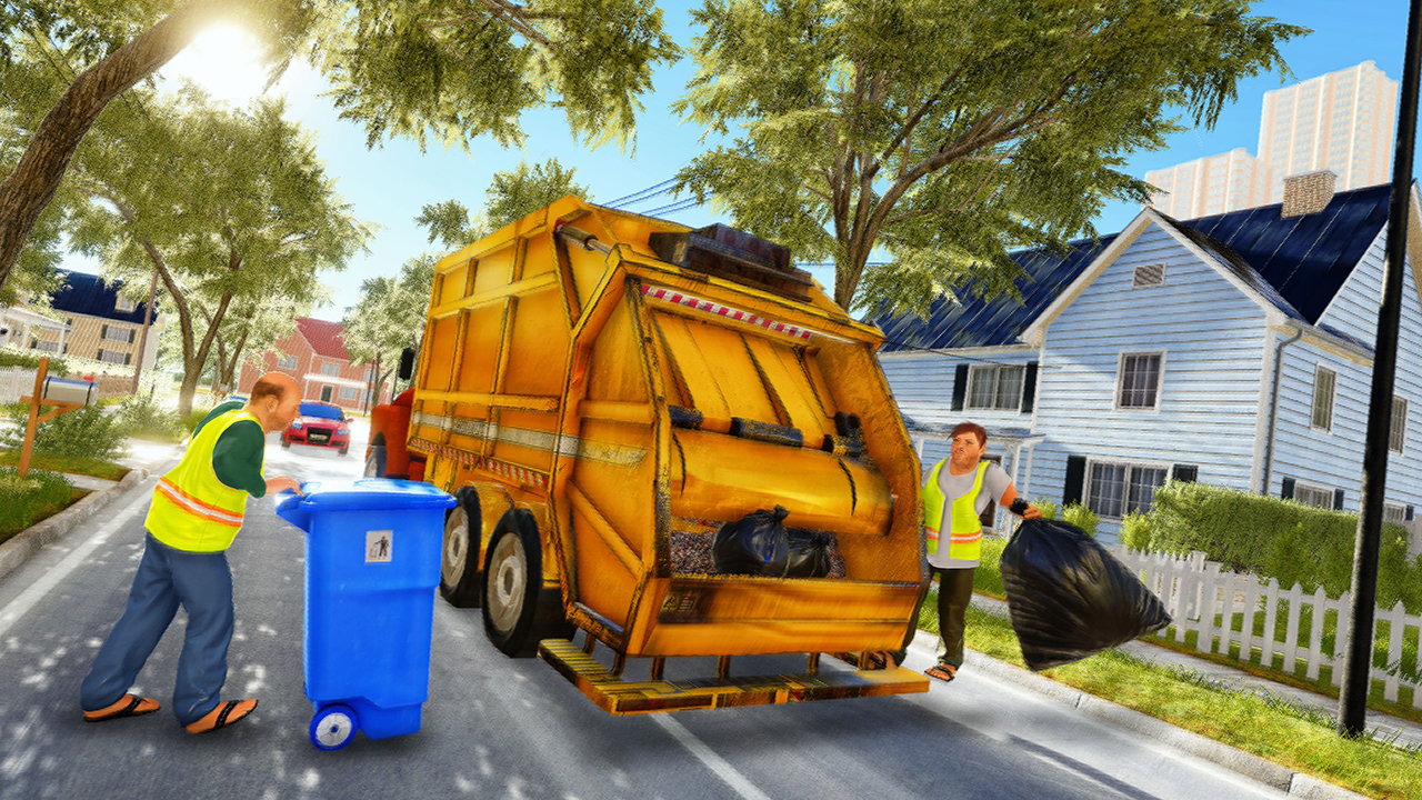 Garbage Cargo Truck Games Offline -Real Metro City Recycling Dump Truck ...
