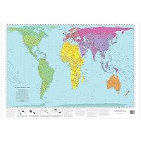 Peters World Map (Laminated Poster): Schofield & Sims: 8601404371486 ...