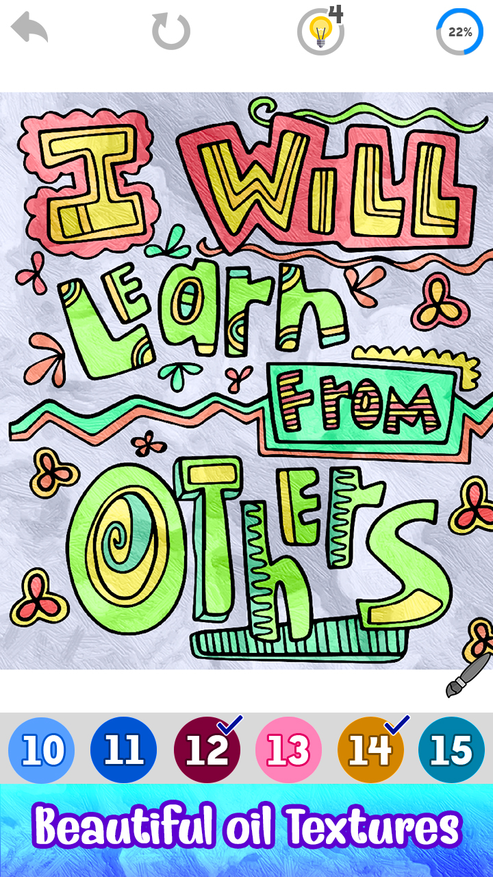 Motivational Quotes Color by Number - Grownups Paint + Glitter + Crayon ...