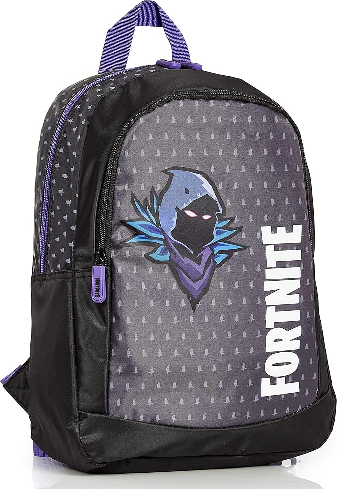 Fortnite School Bag, Black Backpack for Kids with Raven Design, Large ...