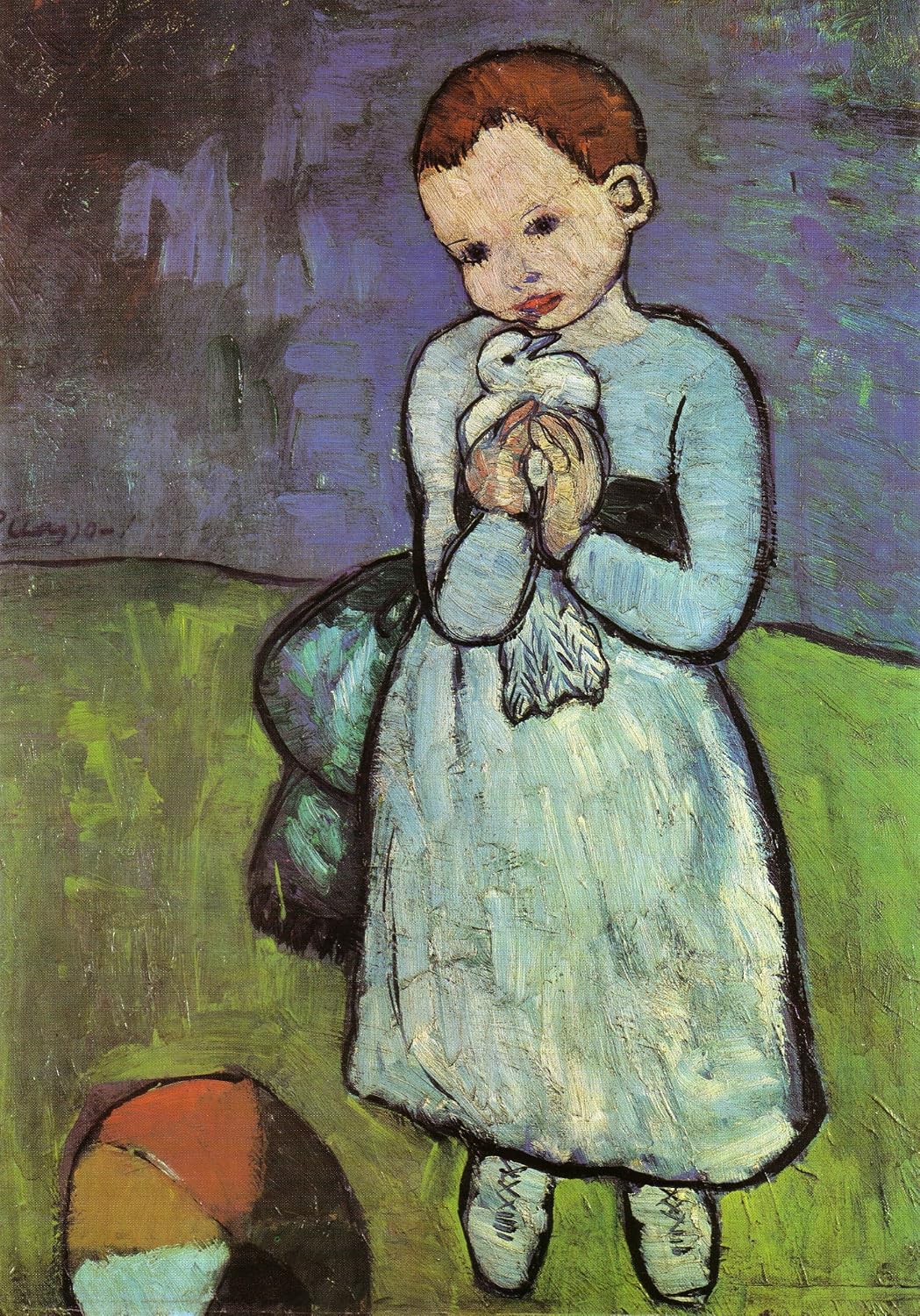 PICASSO Child holding a Dove, 1901. 250gsm Gloss Art Card A3 ...
