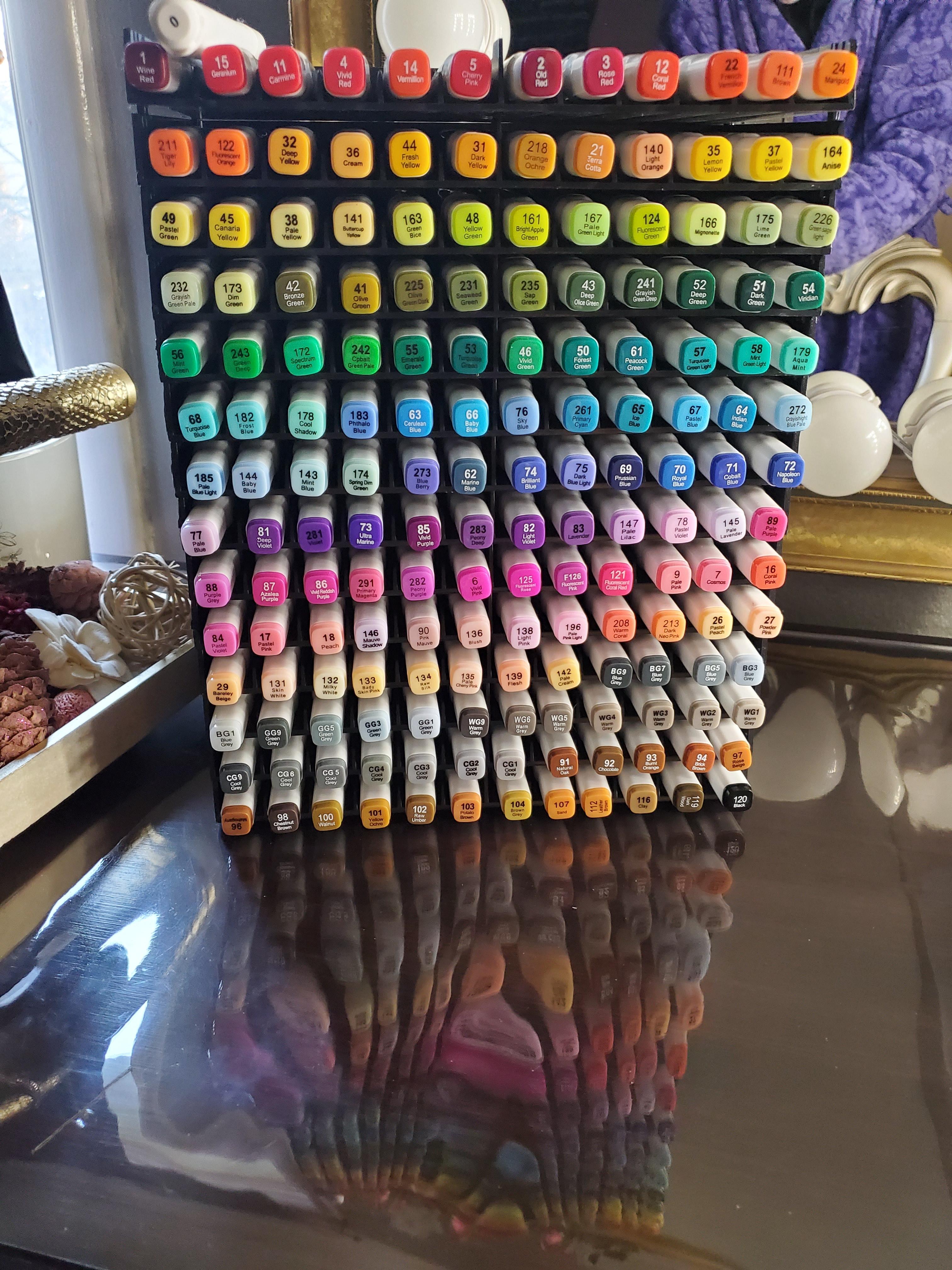 $12/mo - Finance Lineon 172 Colors Alcohol Based Dual Tip Art Markers ...