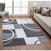 Amazon.com: LUXE WEAVERS Modern Geometric Gray 8x10 Area Rug, Abstract ...