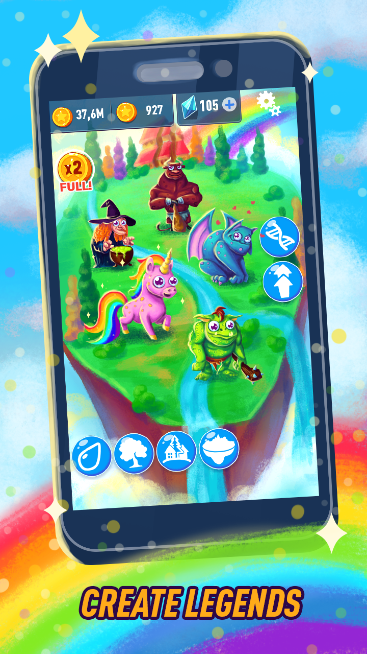 Fantasy Creatures Evolution: Fairy World Clicker:Amazon.co.uk:Appstore ...