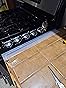 Silicone Stove Counter Gap Cover Kitchen Counter Gap Filler Transparent ...