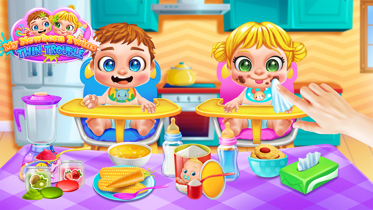 My Newborn Baby Twins - Newborn Baby Care Games:Amazon.co.uk:Appstore ...