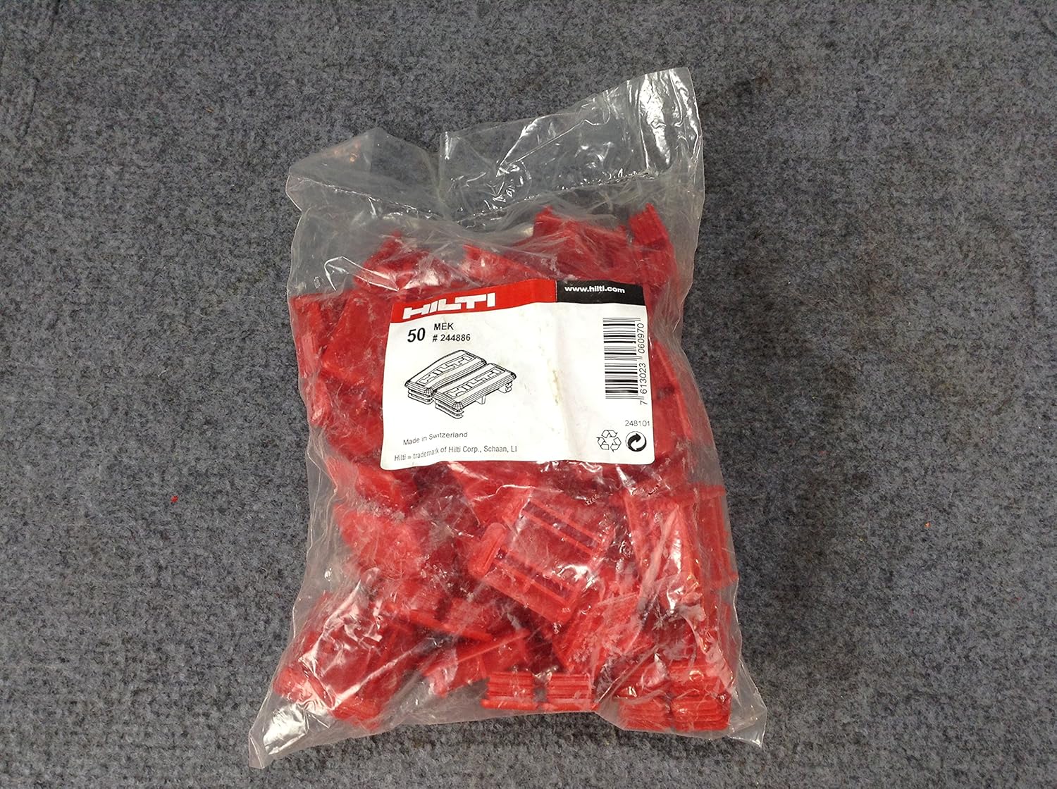 Hilti 244886 Mek Strut Channel Red End Cap 50 piece - - Amazon.com