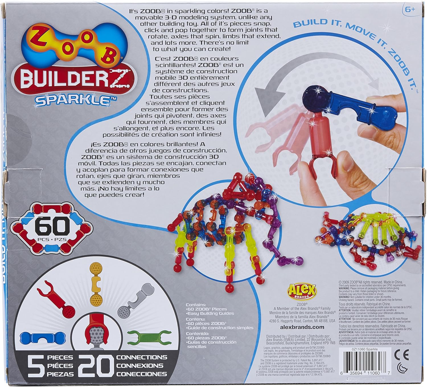 Zoob Sparkle Construction Set (60-Piece) – BigaMart