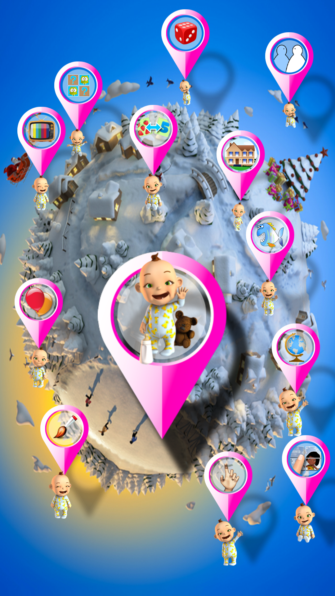 Talking Baby Babsy Winter Fun (Free) : Amazon.es: Apps y Juegos