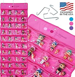 Amazon.com: Toy Storage World LOL Hanging Storage Organizer, 40 Clear ...