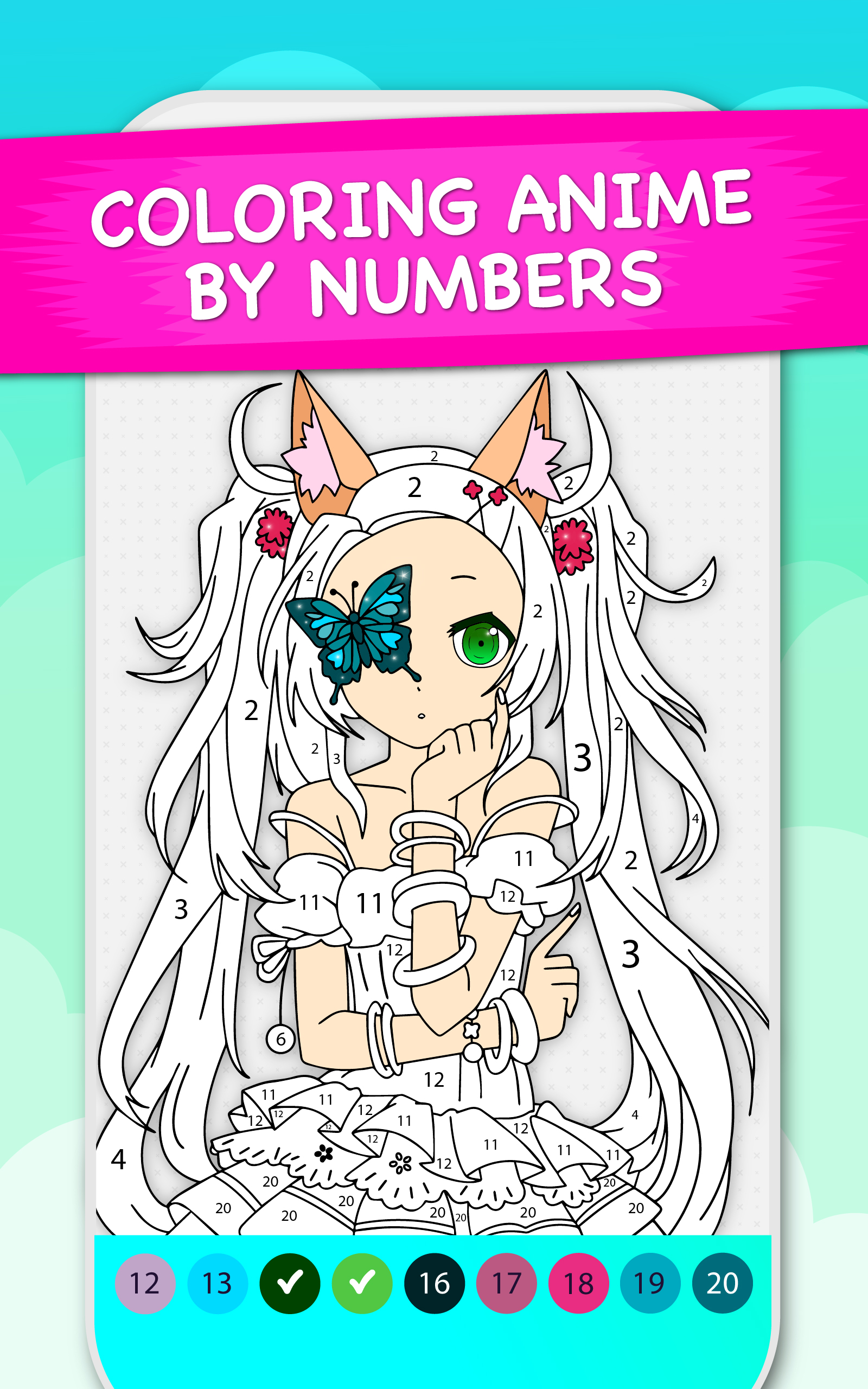 Anime Manga Color by Number - Kawaii Coloring Book : Amazon.ca: Apps ...