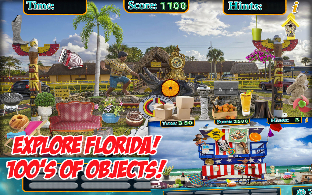 Amazon.com: Hidden Objects – Florida Vacation Adventure & Object Time ...