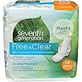 Amazon.com: Seventh Generation Ultrathin Pads, Overnight with wings ...
