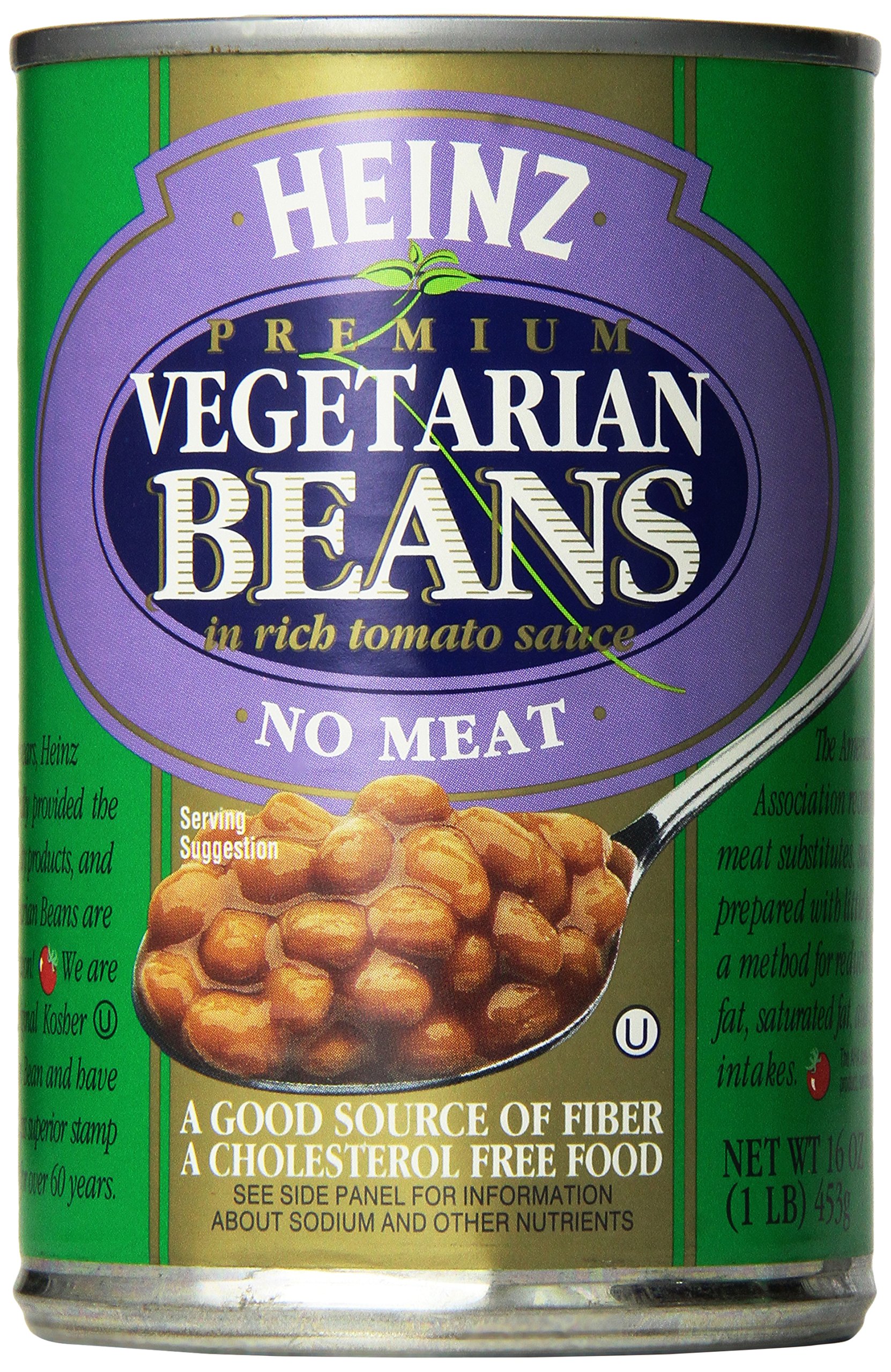 Heinz Vegetarian Beans in Tomato Sauce, 16 oz, 6 pk: Amazon.com ...