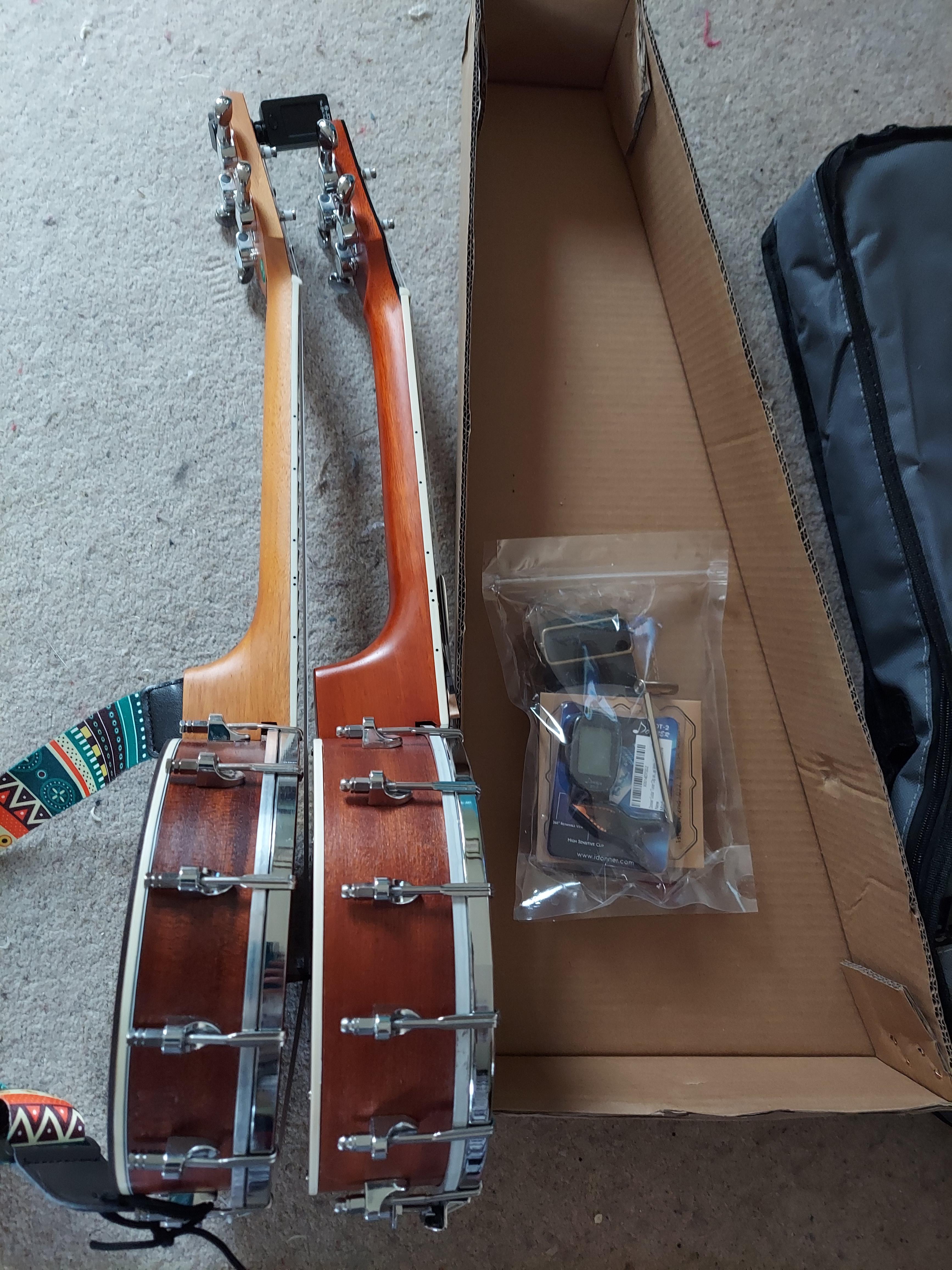 $28/mo - Finance Donner Banjo Full Size 5 String Tenor Banjolele Guitar ...