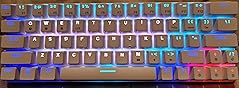 Amazon.com: HUO JI CQ63 60% RGB Wireless Mechanical Gaming Keyboard ...
