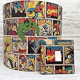 NEW SUPER HERO BATMAN SUPERMAN SYMBOL CEILING LAMPSHADE - 10" DRUM ...