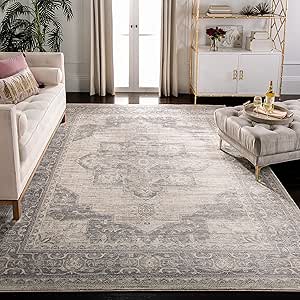 Amazon.com: SAFAVIEH Brentwood Collection BNT865B Medallion Distressed ...