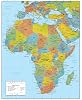 Africa Wall Map GeoPolitical Edition by Swiftmaps (18x22 Laminated) in ...