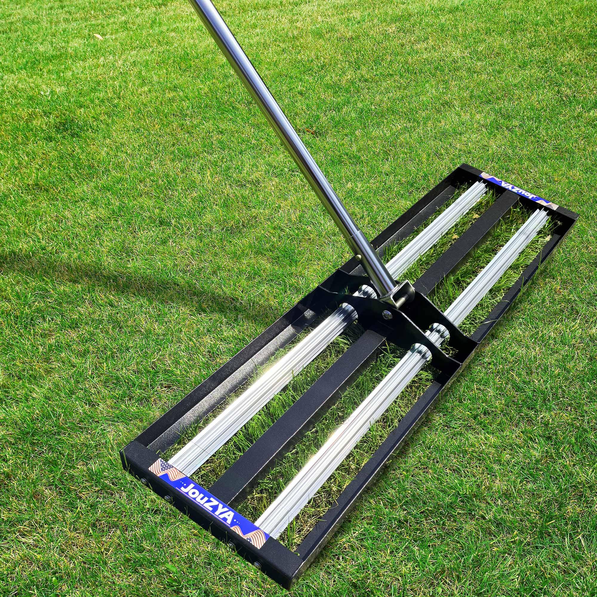 Lawn Leveling Rake with Aluminum Roller & Stainless Steel 40"x10 ...