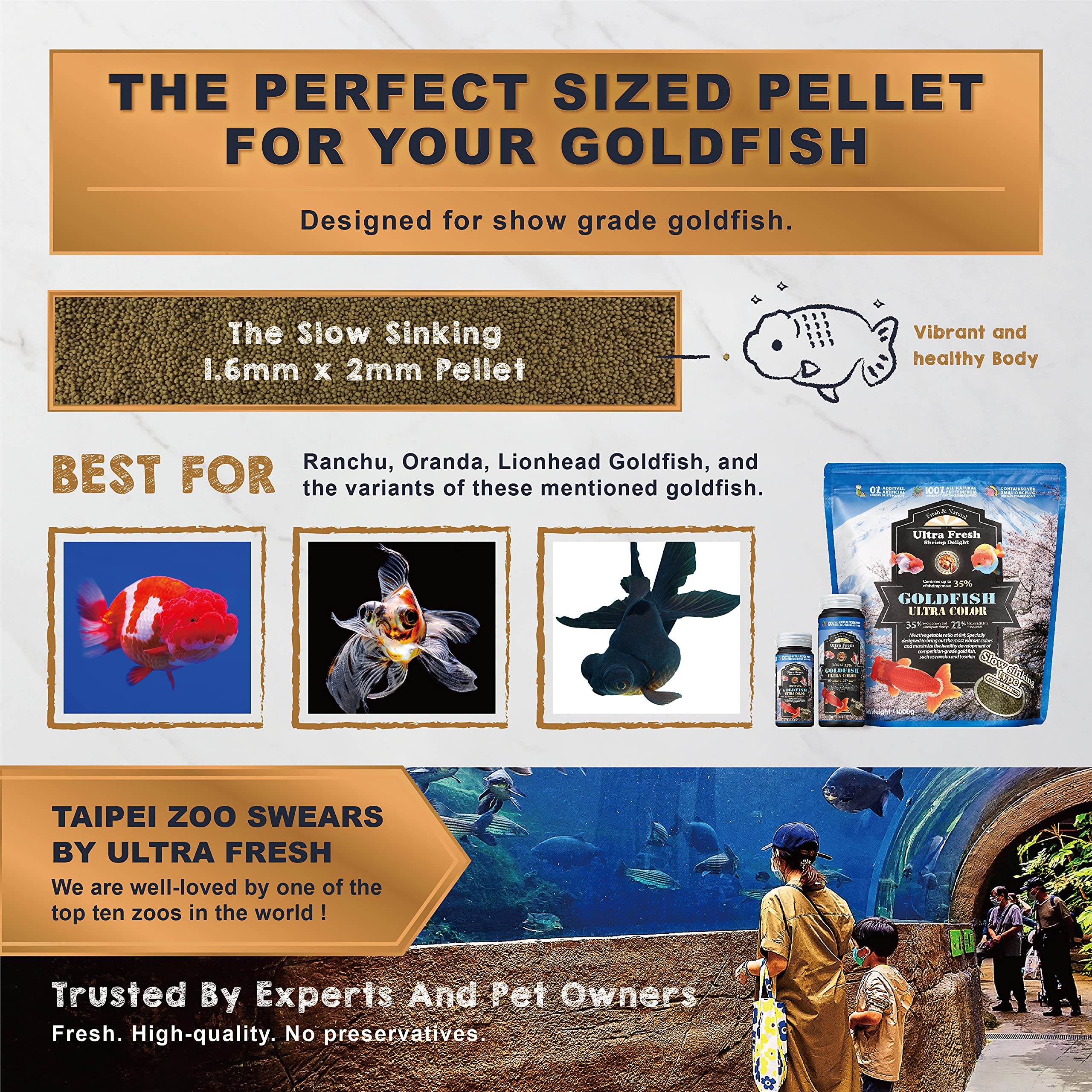 Mua Ultra Fresh Sinking Goldfish Food, Color Enhancing, Balanced Diet ...