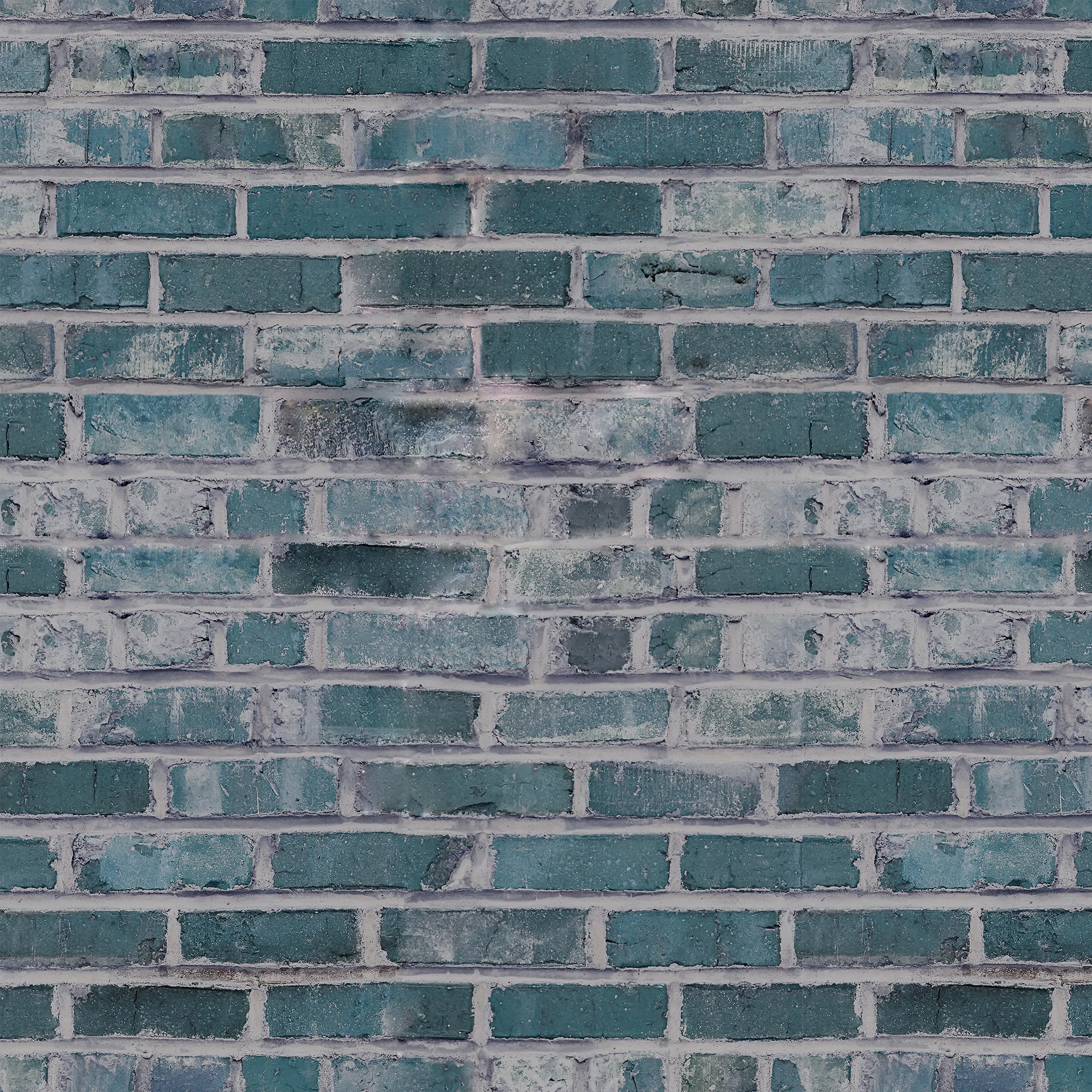 Blue Green Brick Wallpaper Peel and Stick Wallpaper17.3" x 394"Brick ...