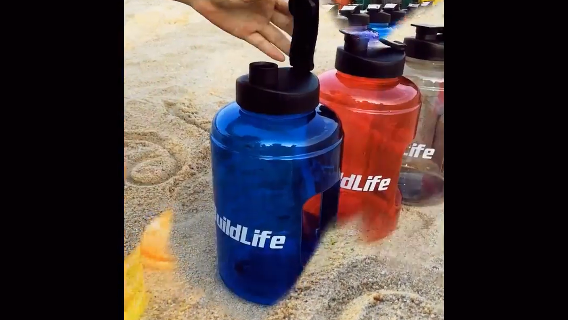 BuildLife 1 Gallon(128OZ) Sports Water Bottle Inspirational Fitness ...