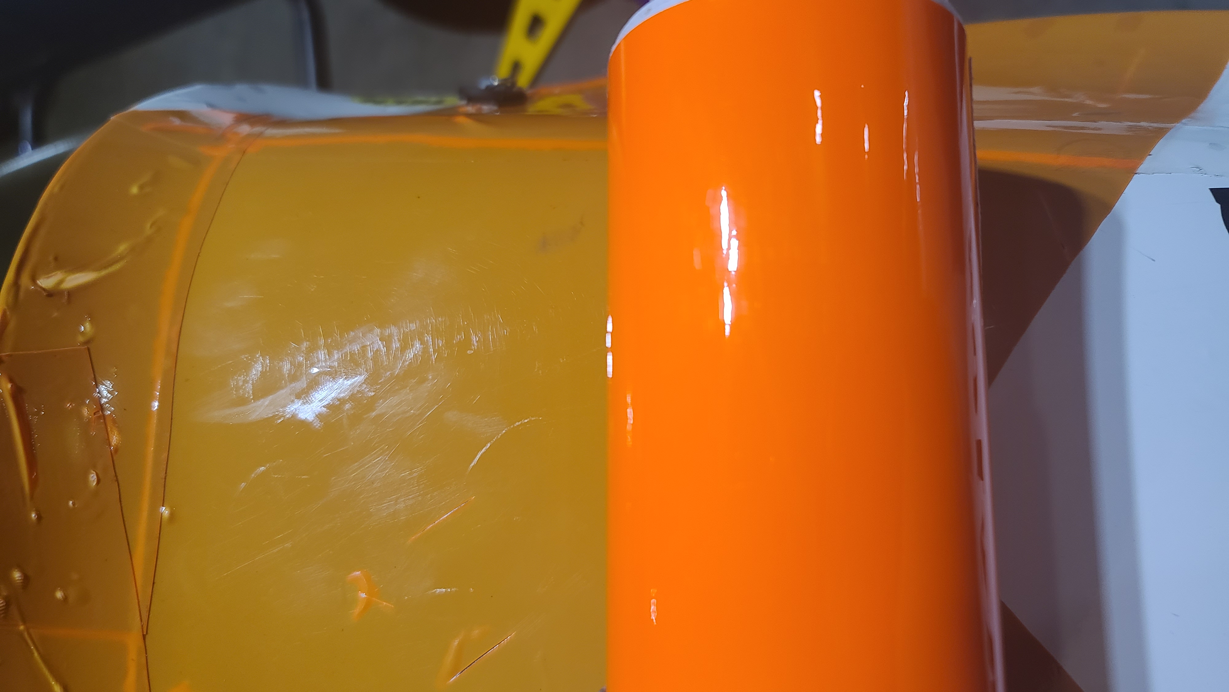$2/mo - Finance VViViD Fluorescent Orange Gloss Vinyl Wrap (6 inches x ...