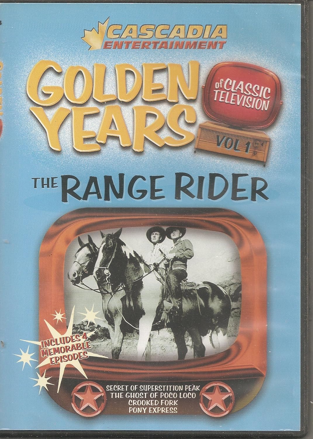 Amazon.com: Golden Years of Classic Television-the Range Rider, vol 1 ...