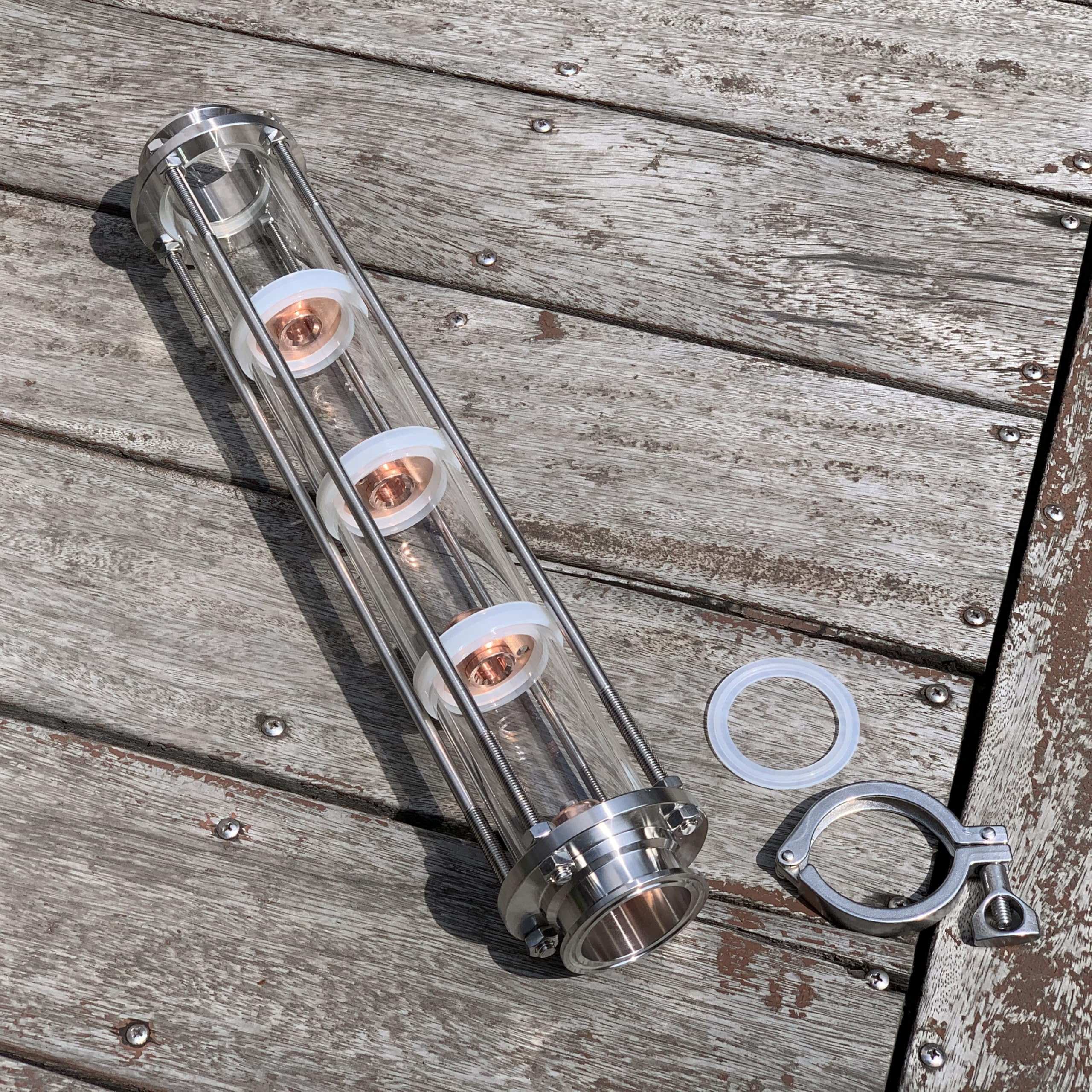 Oakstills 2 Inch 4 Plate Glass Reflux Still Column on Galleon Philippines