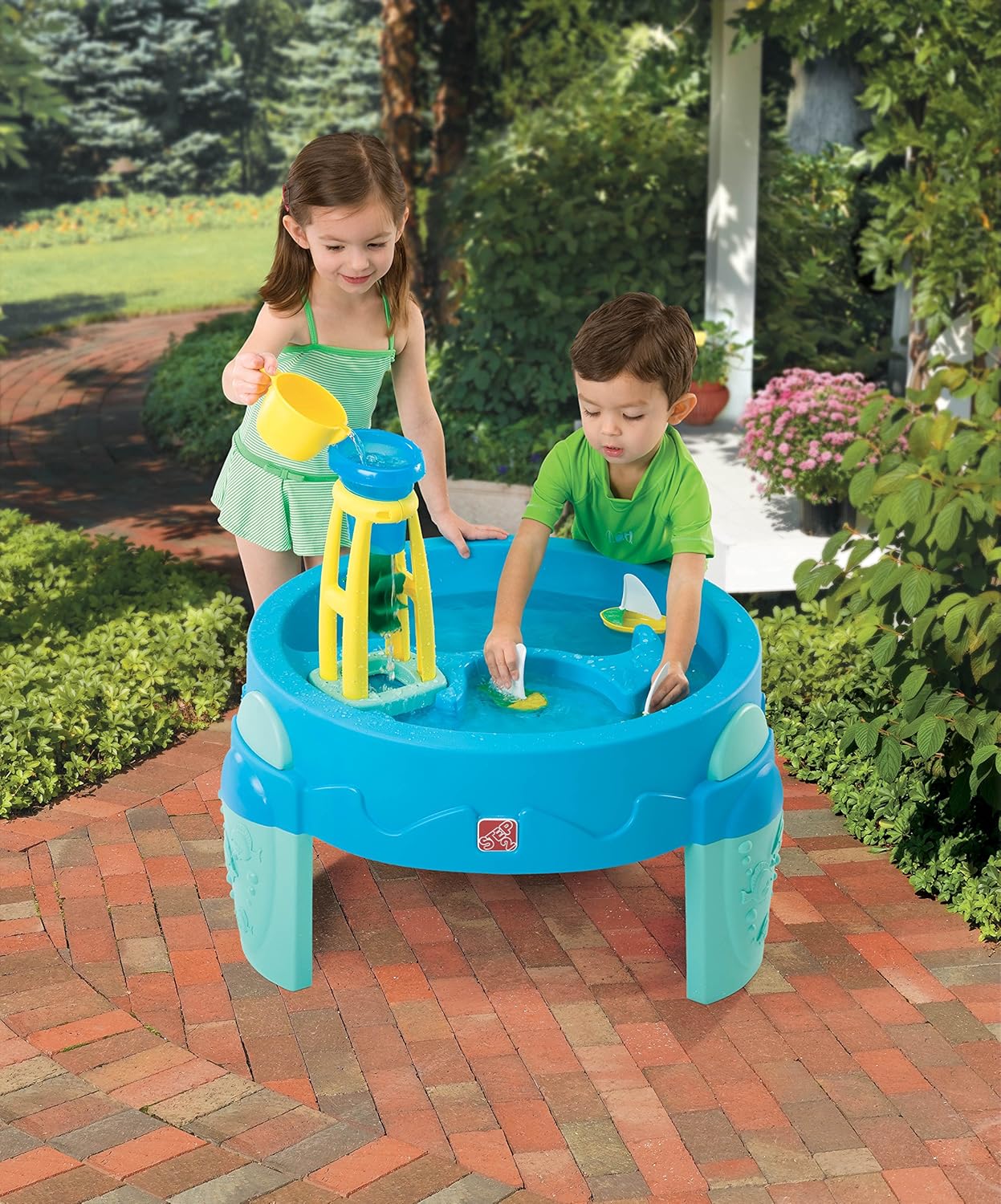 Купить Step2 WaterWheel Activity Play Table в интернет-магазине Amazon ...