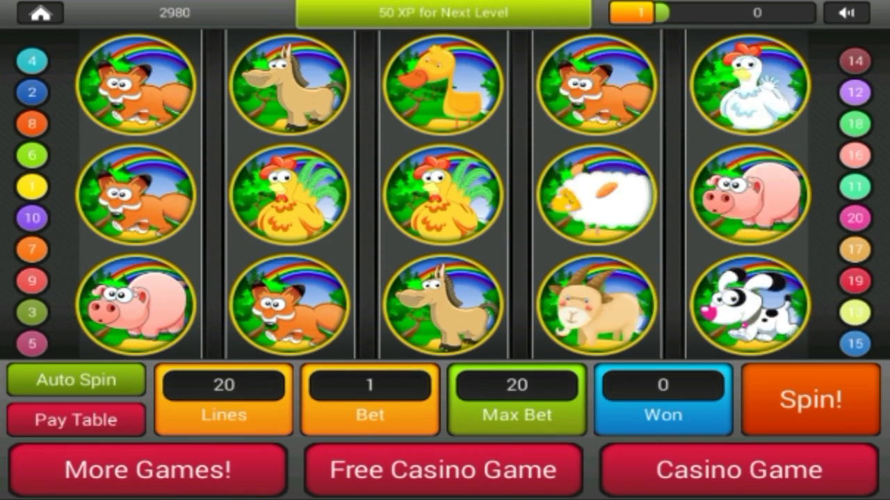 Lucky Day in Animal Farm Slots Gamehouse Casino in Las Vegas Free - App ...