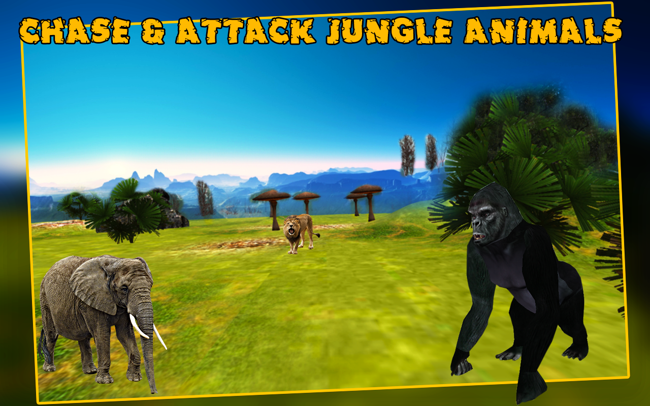 Wild Gorilla Simulator Ultimate 3D- Deadly Angry Beast Jungle Attack ...
