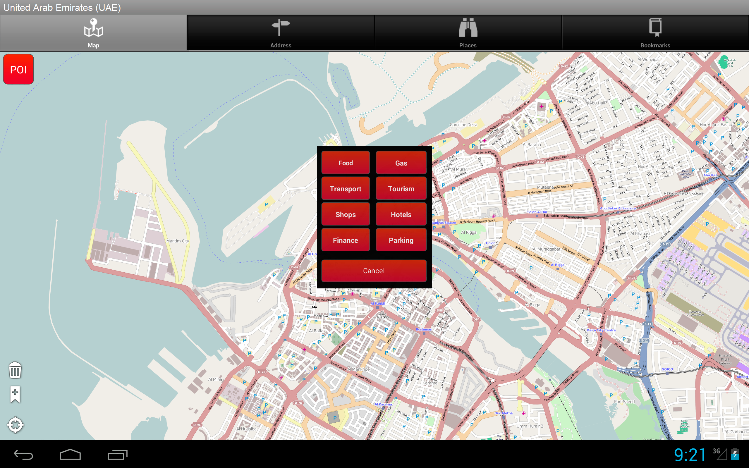 Emirati Arabi Uniti (UAE) Onboard Map: Mobile GPS Apps:Amazon.it ...