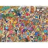Amazon.com: Ceaco - Comic Crowds - Saloon Scene - 750 Piece Jigsaw ...