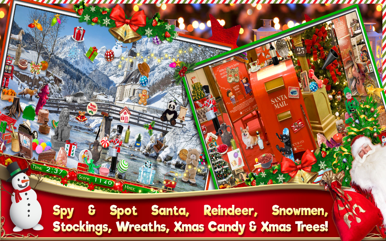 Hidden Object Christmas Celebration – Merry Winter Magic Holiday and ...