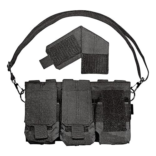 Strike Hard Gear Triple Molle Pouch Bandolier for Shorter Magazines and ...