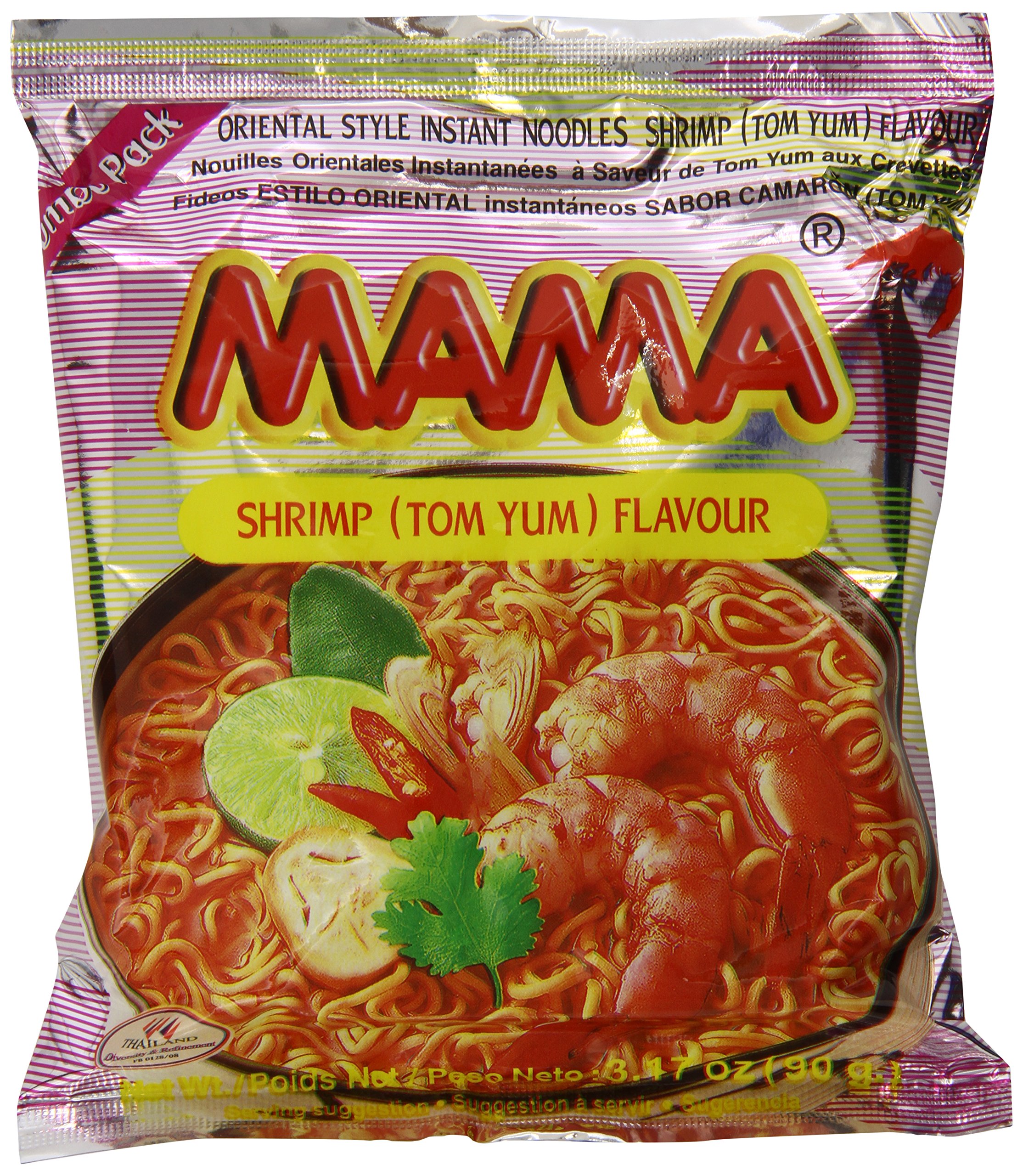 Amazon.com : Mama Ramen Instant Noodles Green Curry Flavor (90g - 3 ...