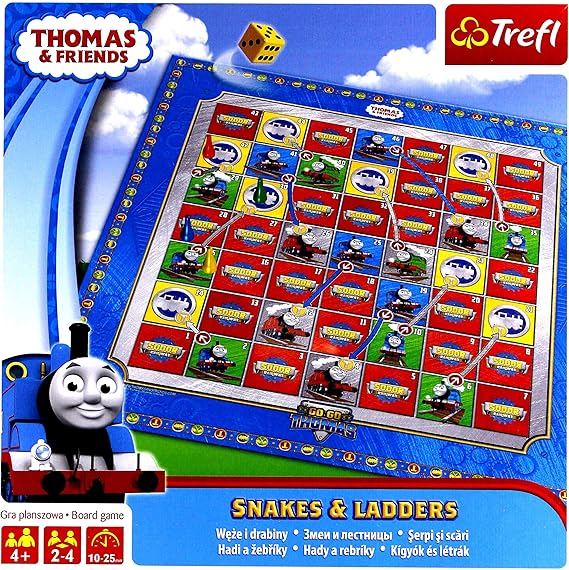 Trefl 01291 Thomas and Friends Snakes and Ladders Board Game: Amazon.co ...