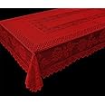 Amazon.com: Tablecloth Grega Design Brazilian Lace 59x86 Inches Red ...
