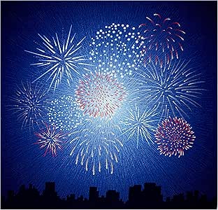 Amazon.com: Hoffman Fabrics Hoffman Digital Supernova Seasons Fireworks ...