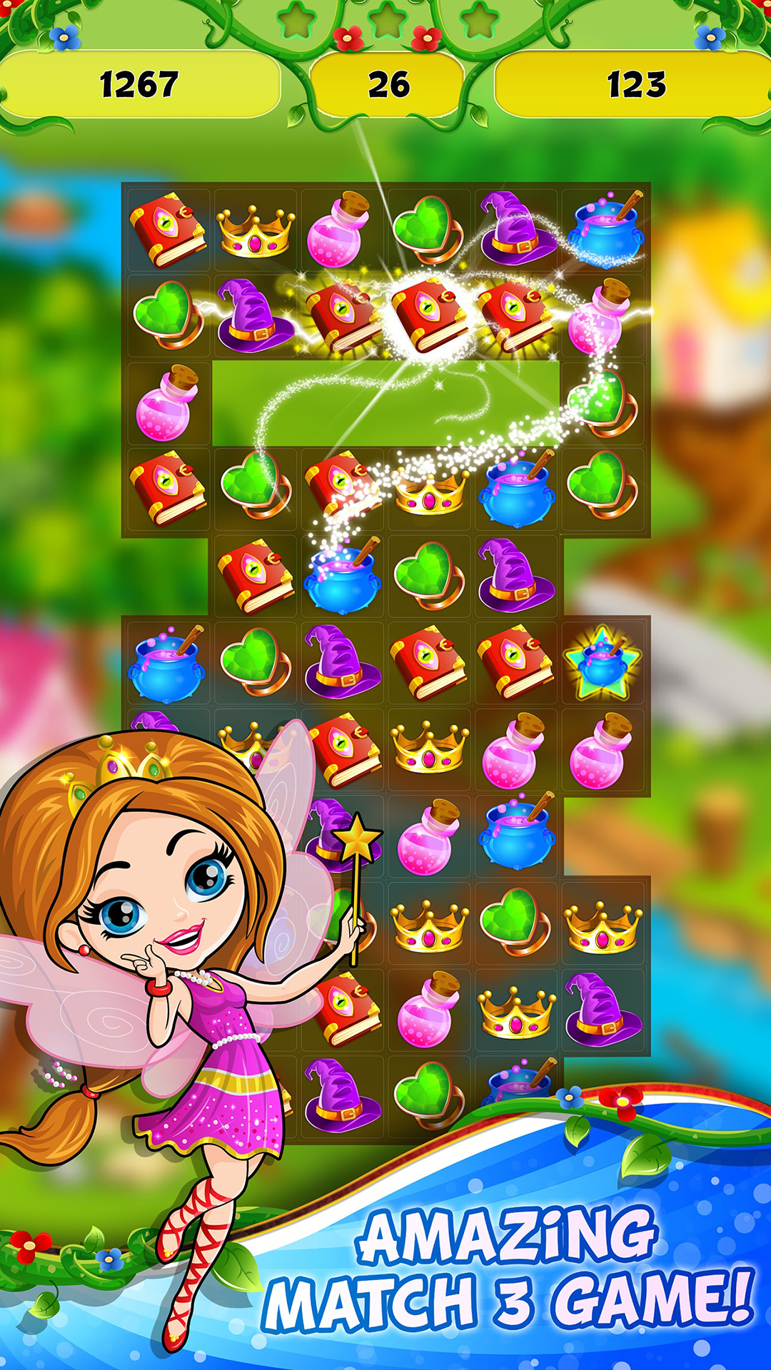 Amazon.com: Fairy Tale Exciting Magic World - Match 3 Game : Apps & Games