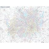 Dallas - Fort Worth Metroplex Detailed Region Wall Map w/Zip Codes ...
