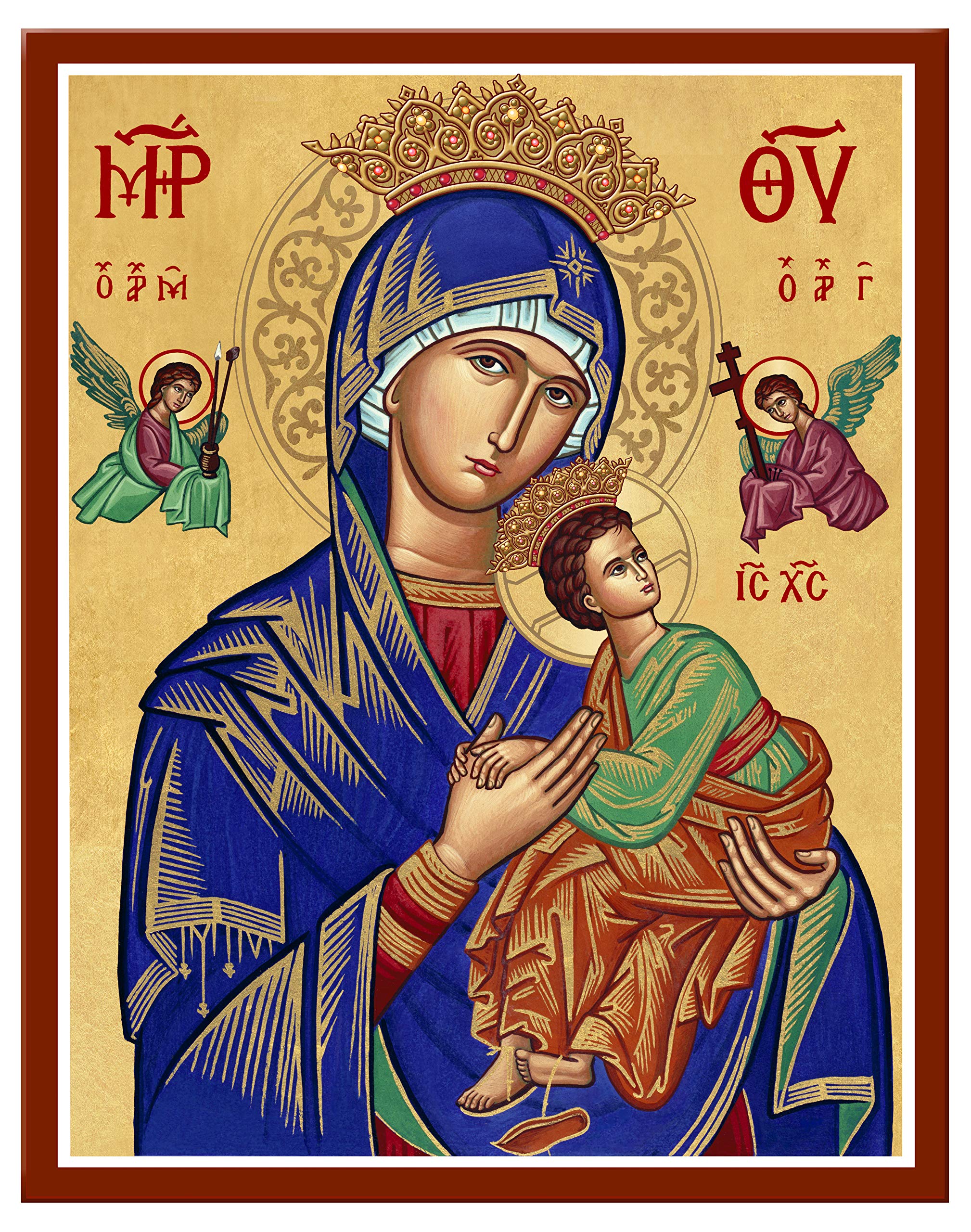 Mua Our Lady of Perpetual Help Crowned Mounted Plaque Icon Reproduction ...
