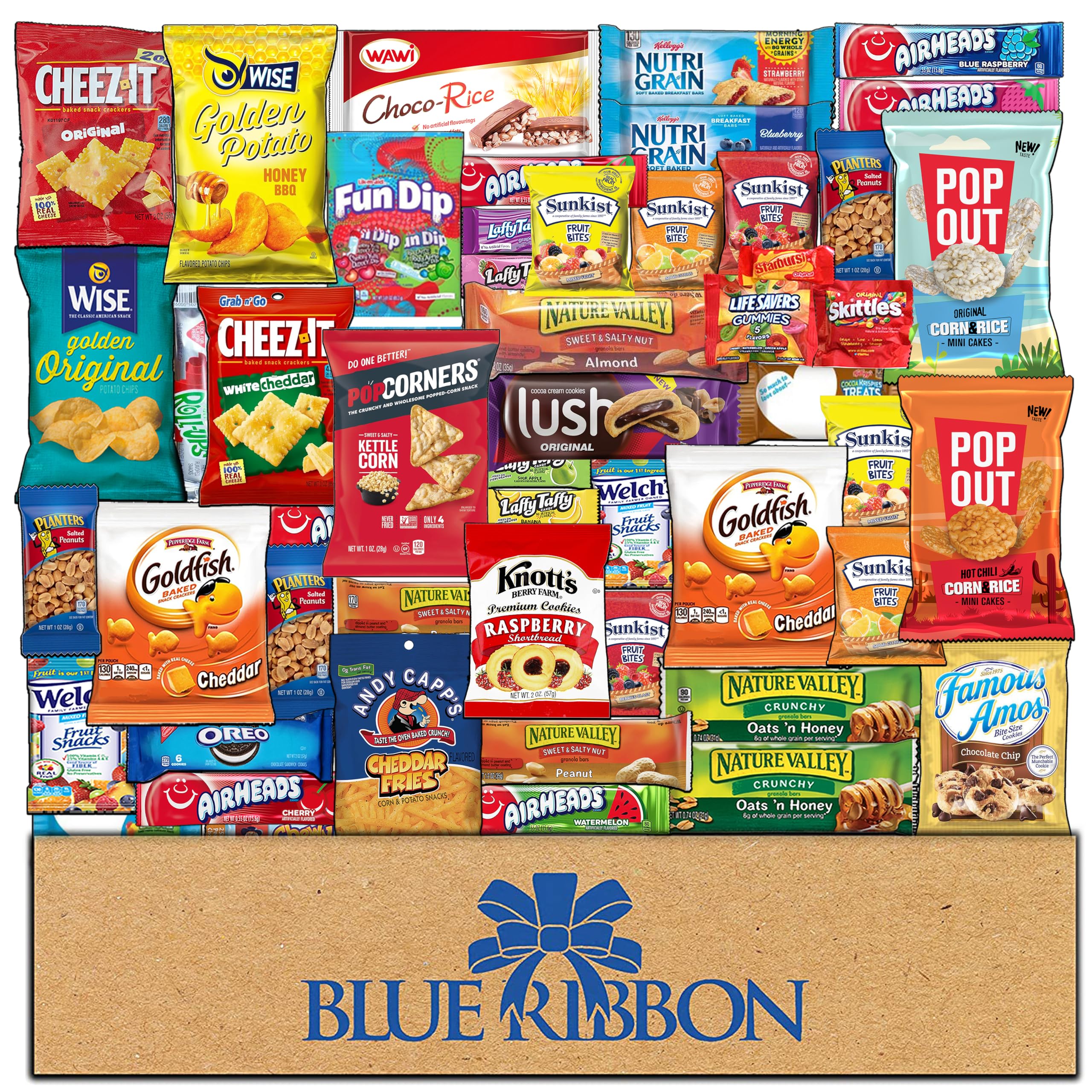 Mua Snack Box Care Package Variety Pack (53 Count) Cookies Chips Candy ...