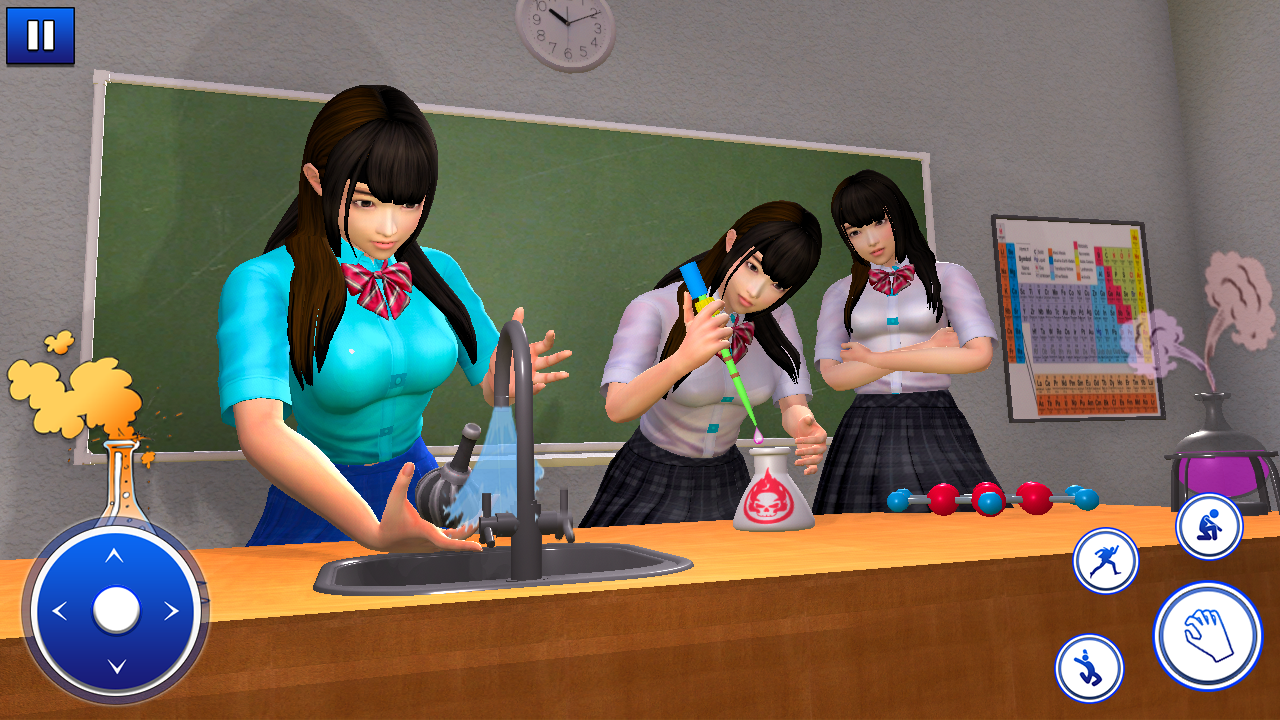 Anime Girl High School Life Simulation Games 2021:Amazon.co.jp:Appstore ...