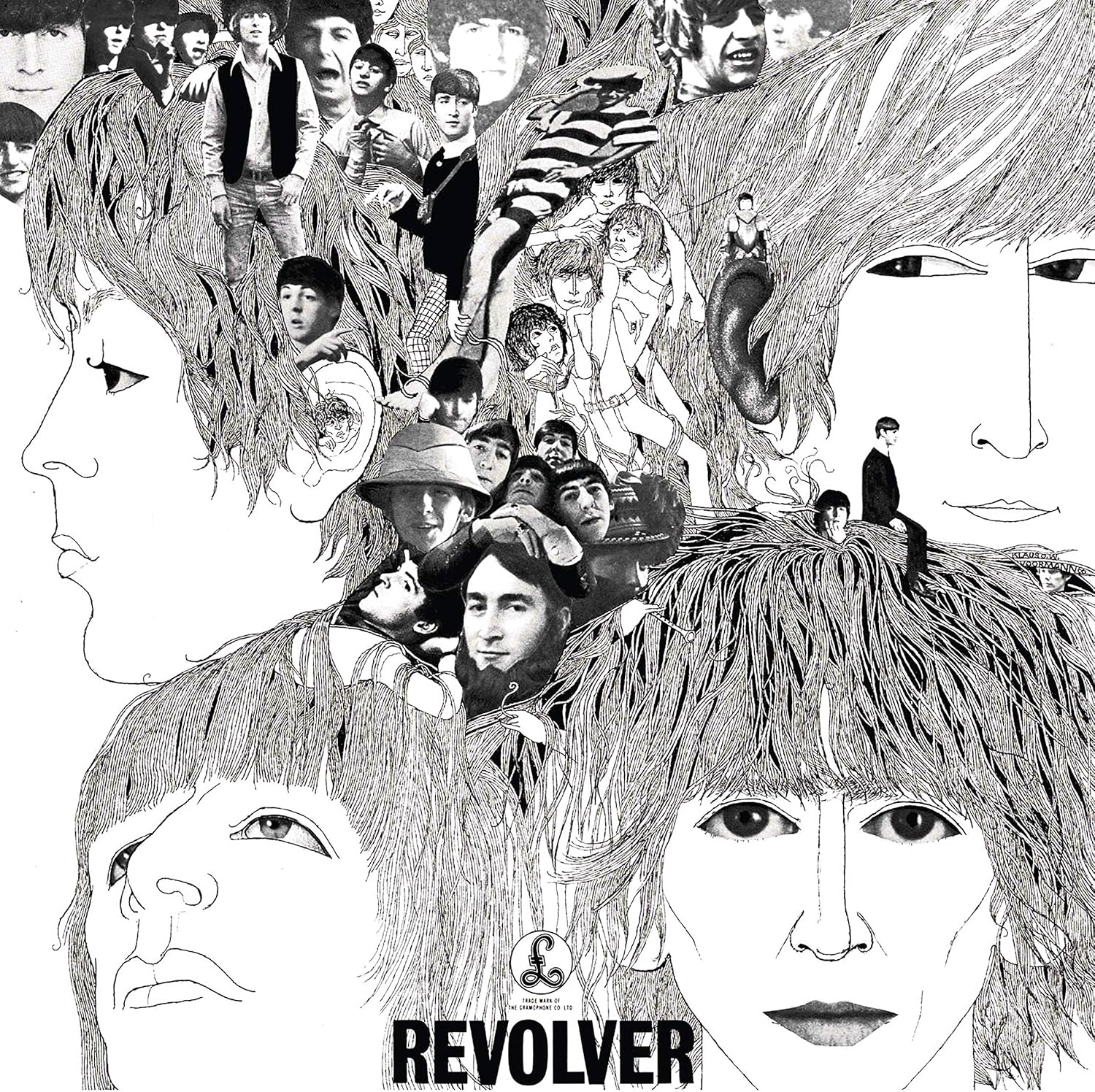 Reproduction"The Beatles - Revolver" Album Cover Poster, Size: 16" x 16 ...